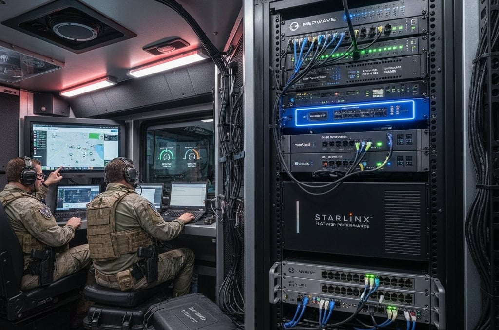Satellite Communication Integration in Mobile Command Centers